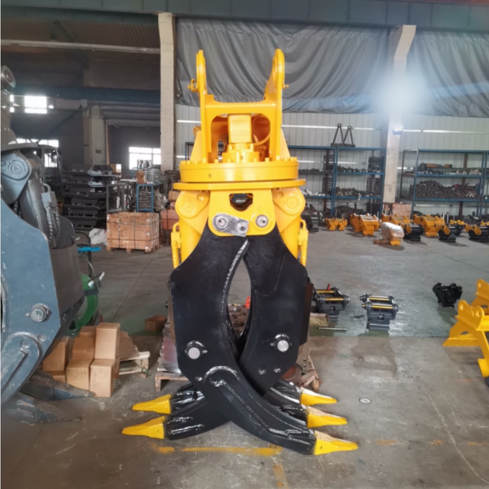 Wholesale Excavator hydraulic grapple rotating wood stone grab for ...